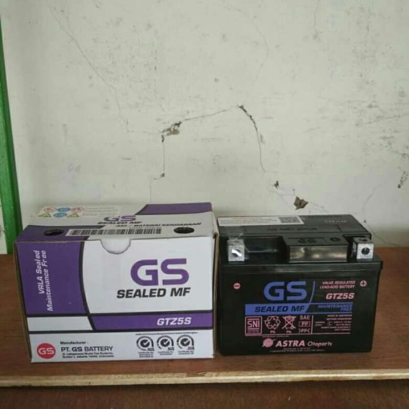 Promo Aki Motor Honda Genio Cbs Gtz5s Gs Accu Kering Mf Diskon 17% Di ...