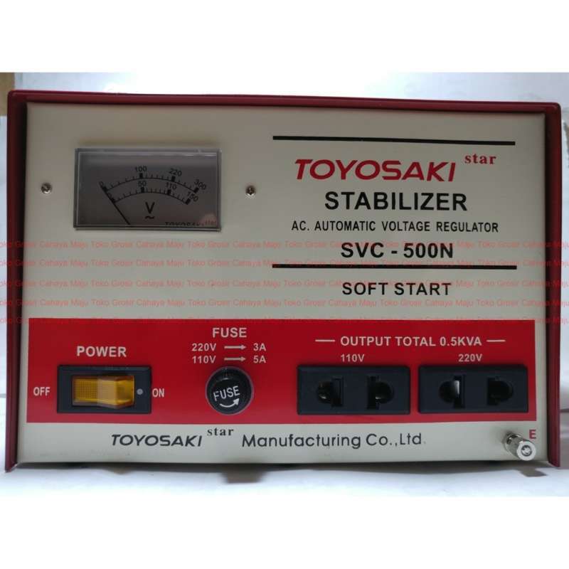 Jual Stabilizer 500watt 500 Watt 500w Stavol SVC-500N Toyosaki di Seller Toko Grosir Cahaya Maju ...