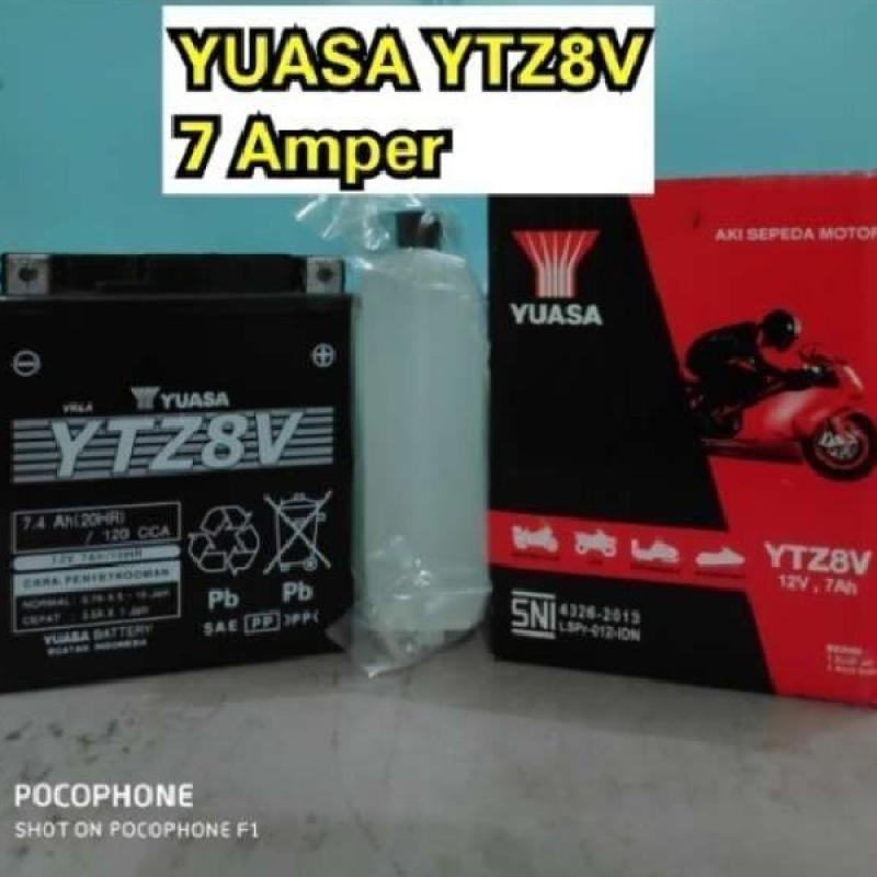 Promo Aki Motor Yamaha R25 Ytz8V Yuasa Ori Accu Kering Diskon 17% di Seller Golden Victory Music ...