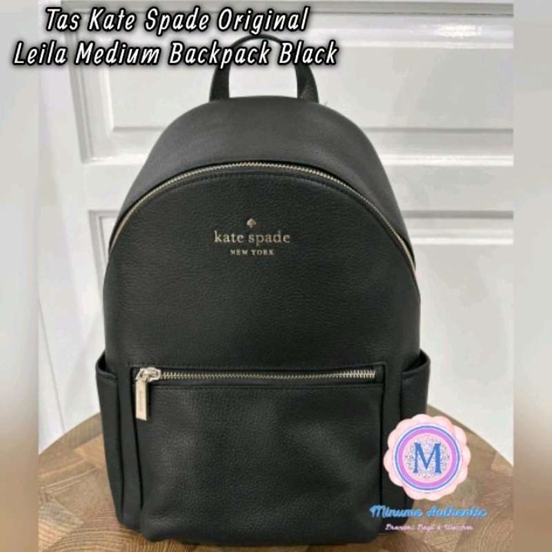 Jual Tas Kate Spade New York Original Leila Medium Backpack Black ...