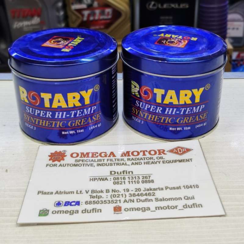 Promo Rotary Grease Super Hi Temp 454G Synthetic Grease (Isi Warna Biru ...