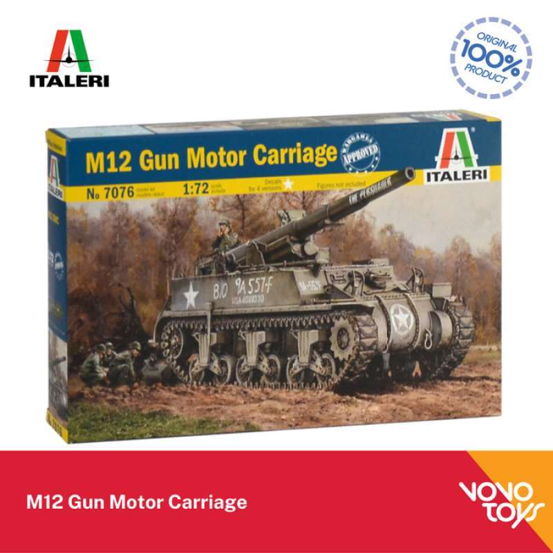 Promo Miniature Tank M12 Gun Motor Carriage Military Vehicle by Italeri ...