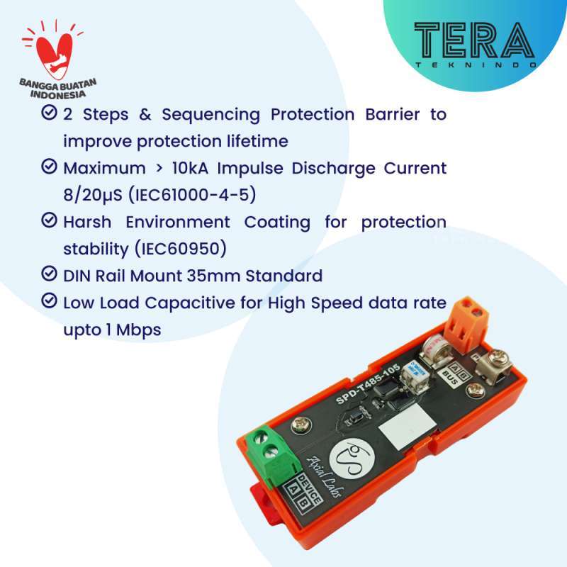 Jual Spd-t485-105 Surge Protector Rs-485 Anti Petir Bus Rs485 Di Seller ...