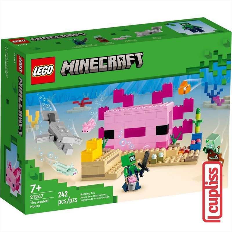 Jual LEGO Minecraft 21247 The Axolotl House di Seller Cupliss ...