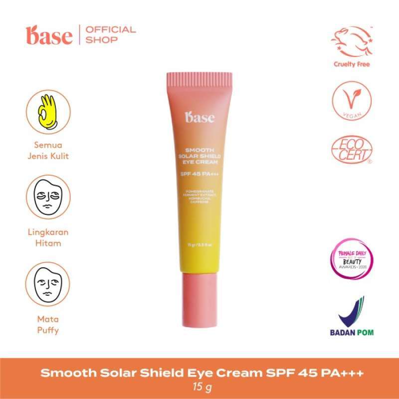 Jual BASE Smooth Solar Shield Eye Cream SPF 45 PA+++ 15g di Seller ...
