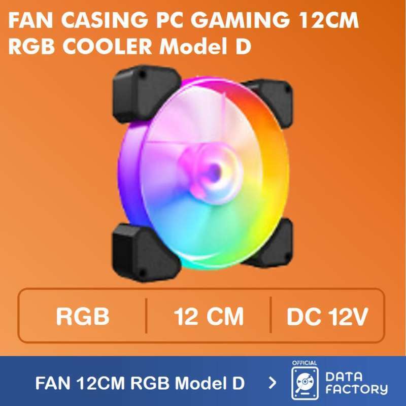 Jual FAN CASING RGB 12CM / FAN CHASING RGB / CPU COOLER RAINBOW / Model ...