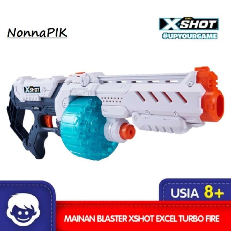 Promo X-Shot Excel Turbo Fire Foam Dart Blaster Slam-Fire Function by ...