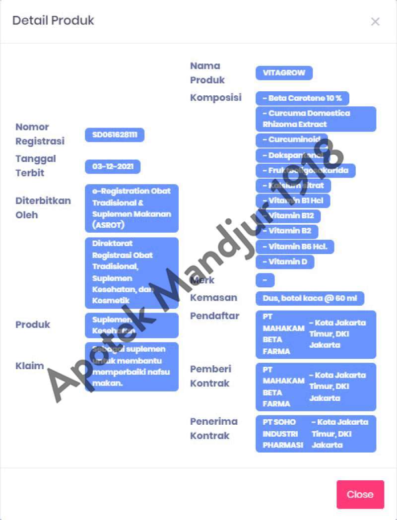 Jual Vitagrow Sirup 60 Ml - Suplemen Untuk Meningkatkan Nafsu Makan Di ...