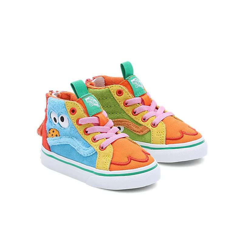 Promo Vans Toddler SK8-Hi Zip Sesame Shoes Sesame Street Multi ...