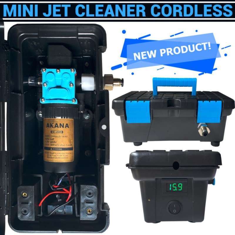 Promo Mini Jet Cleaner Cordless Bisa pakai baterai Powerbank - Lengkap ...