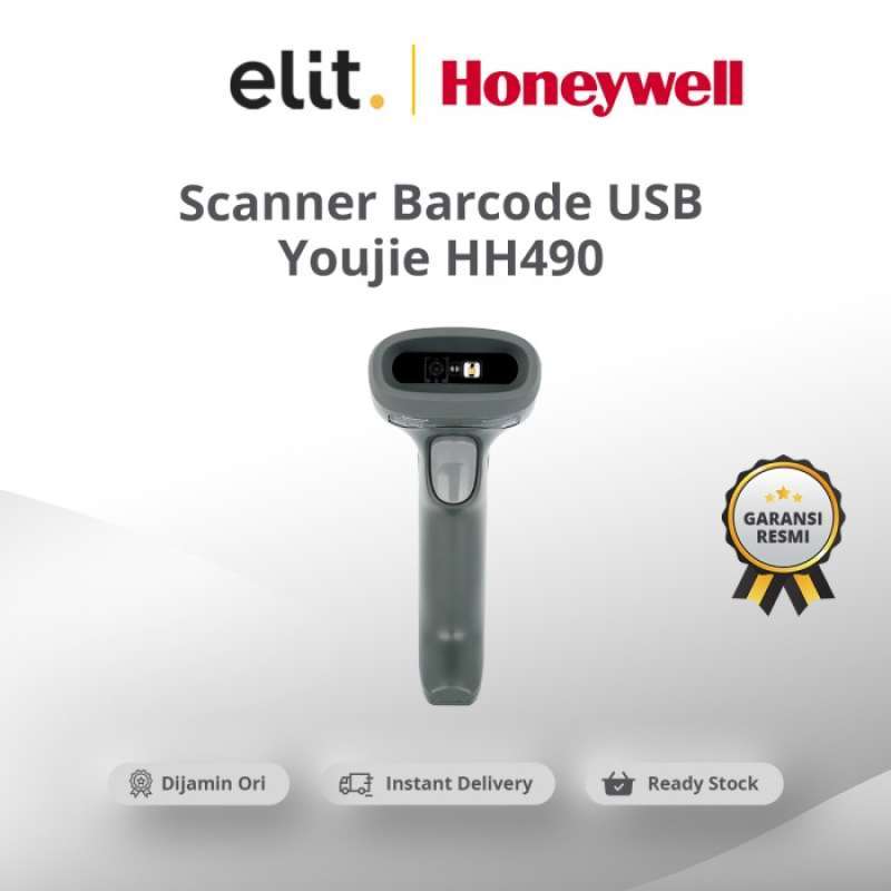 Promo Honeywell Scanner Barcode Usb Youjie Hh490 (hh490-r1-1usb-1-a ...