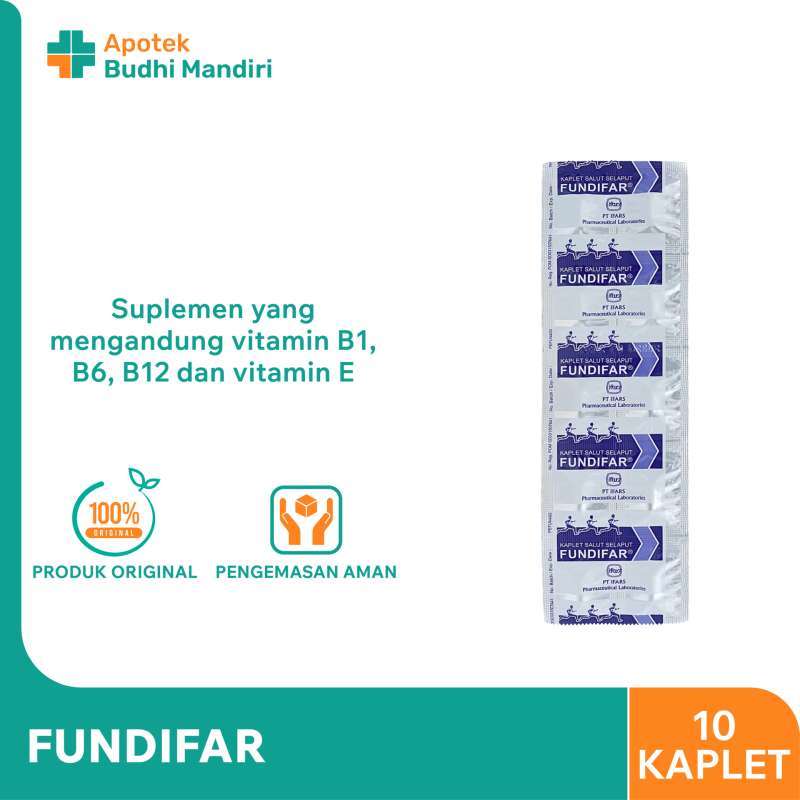 Jual Fundifar (1 Strip) - Suplemen Vitamin B Dan E Di Seller Budhi ...