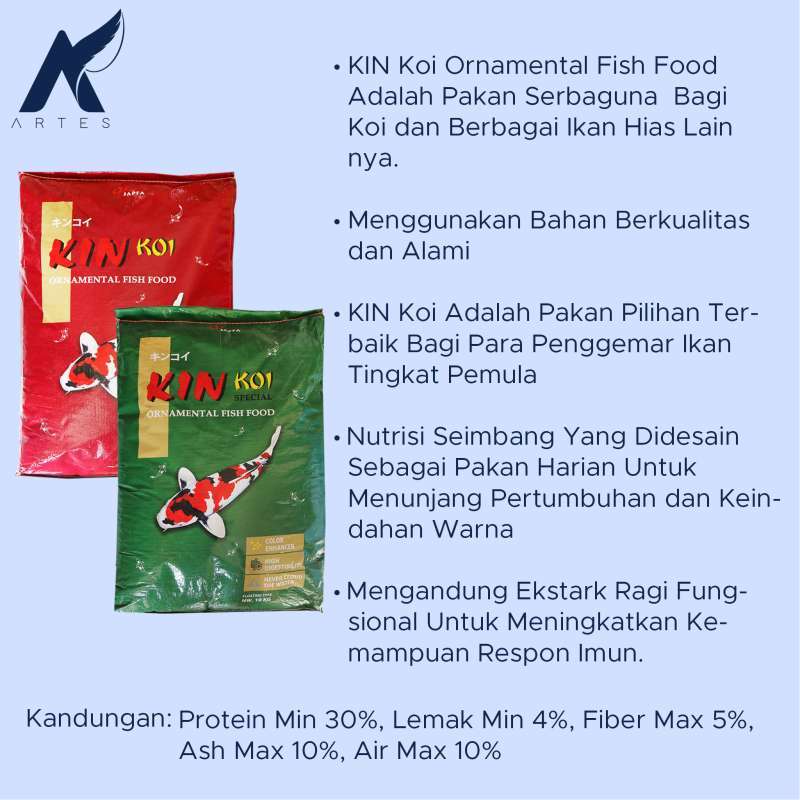 Jual Kin Koi Special Color Enhancer Floating Pakan Makanan Pelet Pellet ...