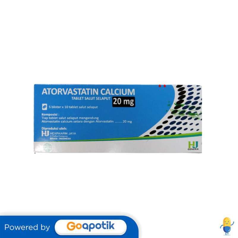 Jual Atorvastatin 20 Mg Hexpharm 100% Original, Harga & Kualitas ...
