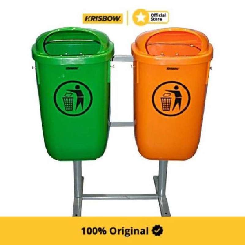 Jual Krisbow Dust Bin Tempat Sampah 2 Kompartemen 50 Ltr Di Seller Krisbow Indonesia Official ...