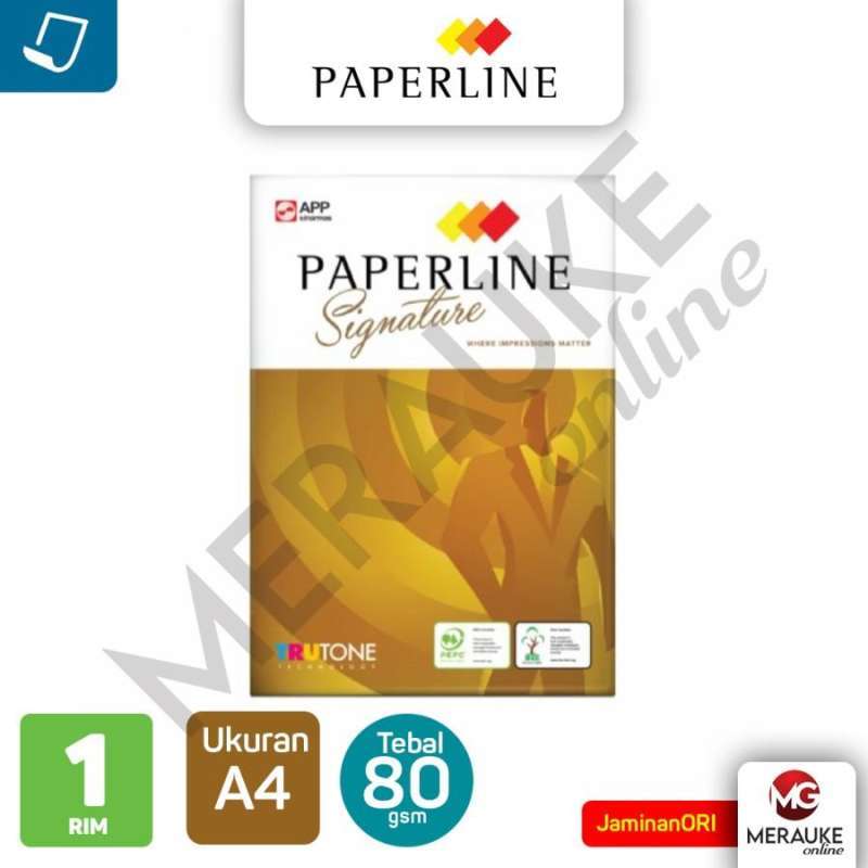 Jual Kertas Hvs Paperline Signature A4 80 Gsm Di Seller Merauke Online ...