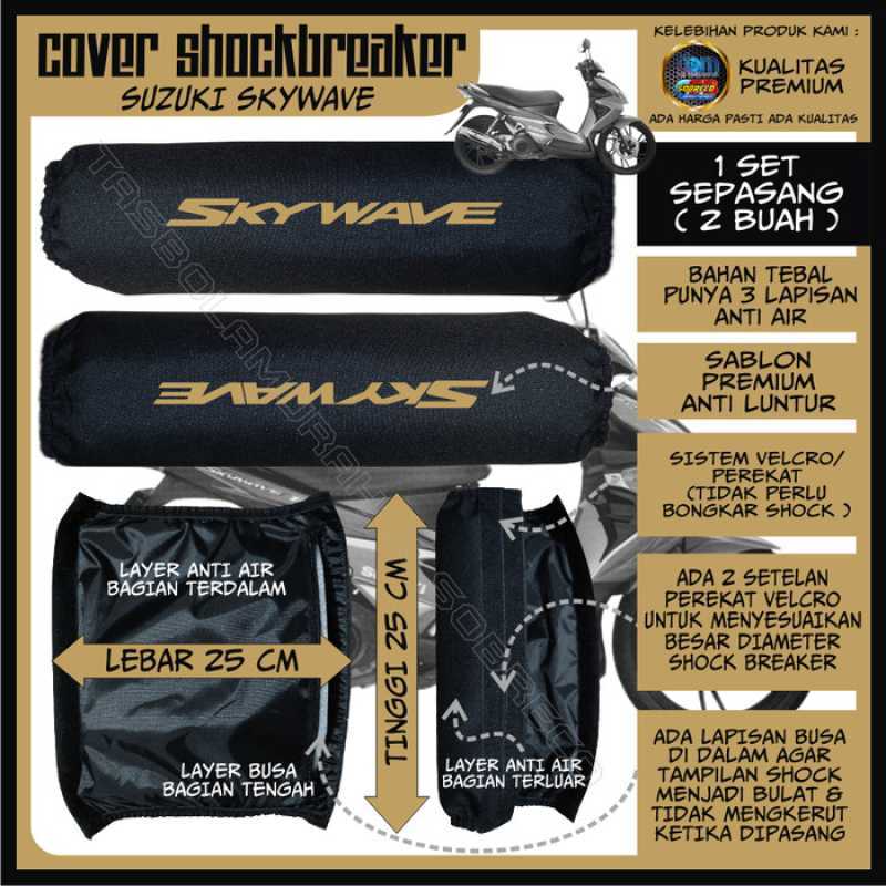 Promo Sarung Pelindung Cover Sokbreker Shock Breaker Belakang Suzuki Skywave Diskon 23% Di ...