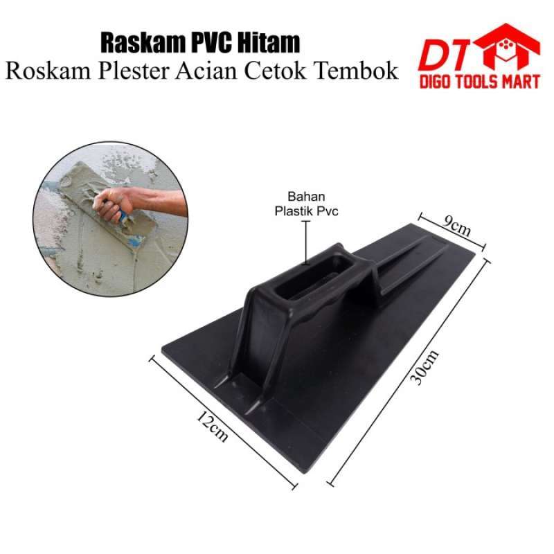 Jual Raskam PVC Hitam Roskam Plester Acian Cetok Tembok di Seller Digo ...