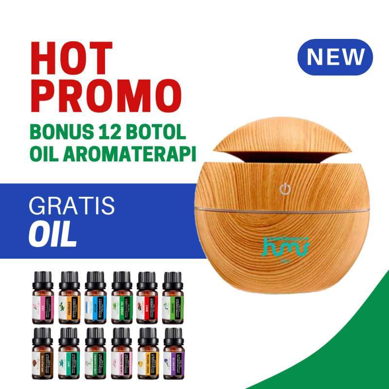 Promo Taffware GRATIS 12 BOTOL OIL Humidifier Diffuser Aromaterapi Essential Aromatherapy ...