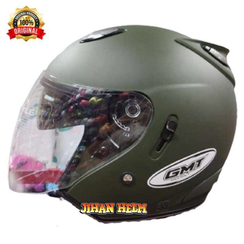 Promo Helm Motor Half Face D Kaca Dewasa Double Visor Gmt Original Sni ...