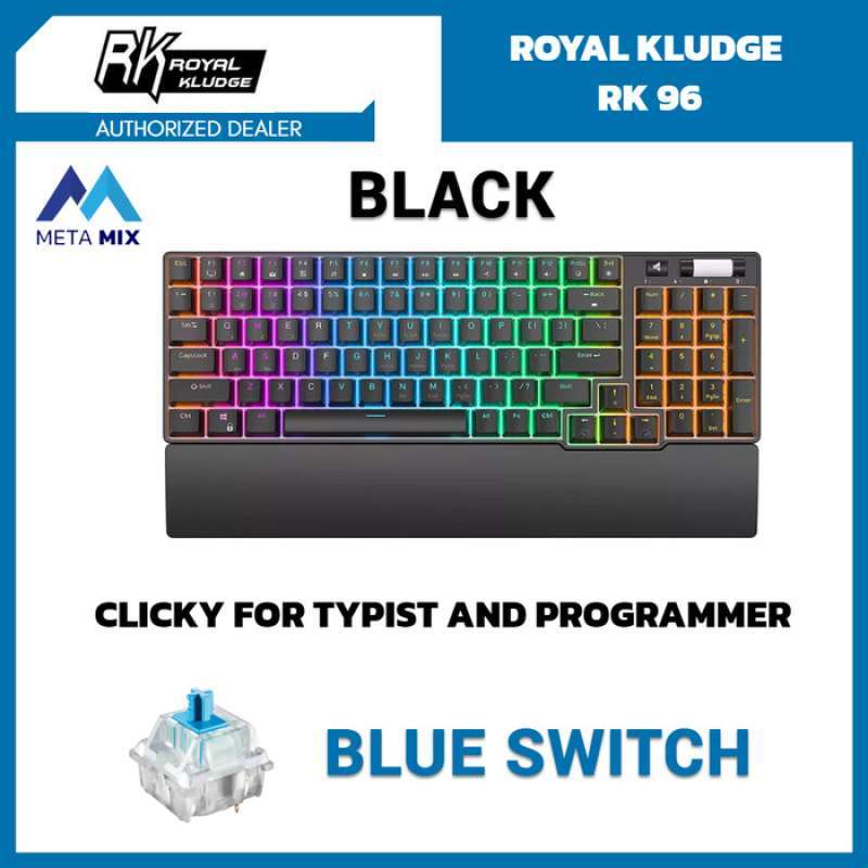 Promo ROYAL KLUDGE RK96 WIRELESS MECHANICAL KEYBOARD GAMING RGB HOTSWAP ...