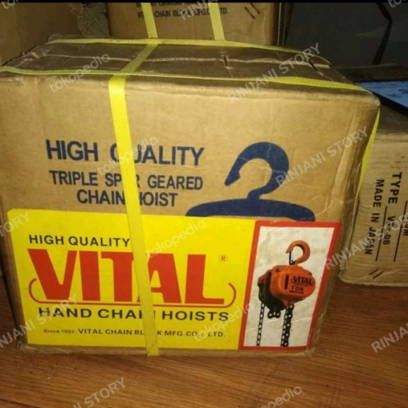 Promo VITAL CHAIN BLOCK TEKEL VP5 1ton x 5meter made in Japan Diskon 23 ...