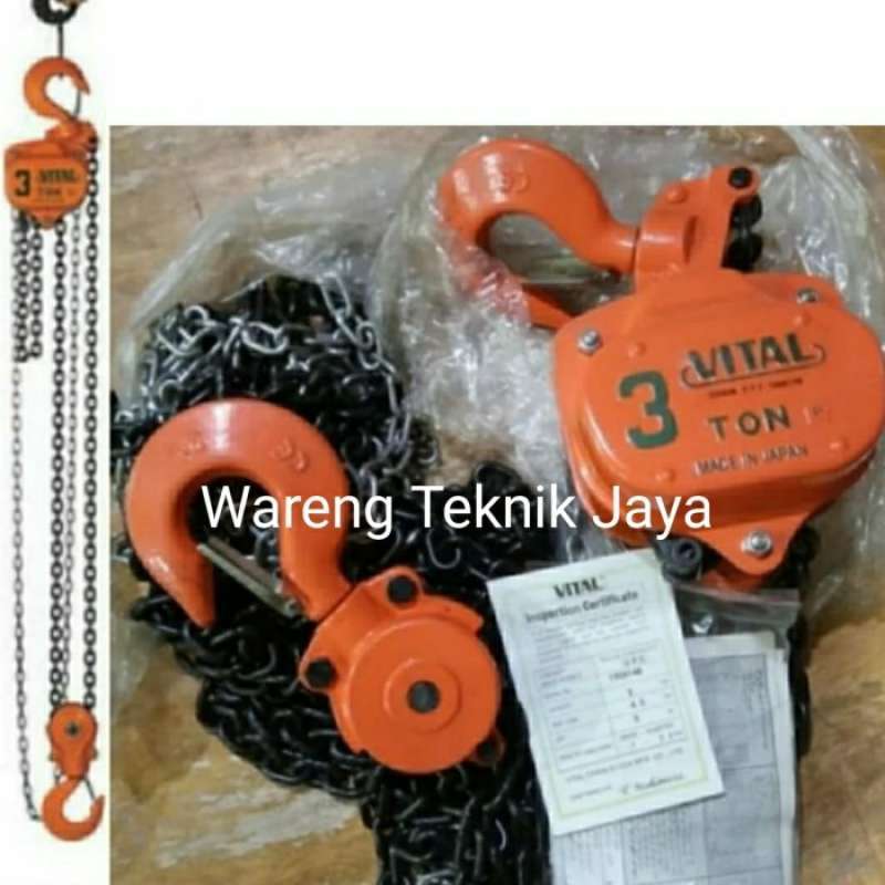 Promo Chain Block 3 Ton × 3 Meter VITAL VP5 -30- Takel Manual Chain ...