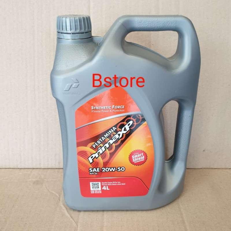 Promo 1 Galon Oli Mesin Pertamina Prima Xp Sae 20W-50 (4 Liter) Diskon 34% di Seller Hithsant ...