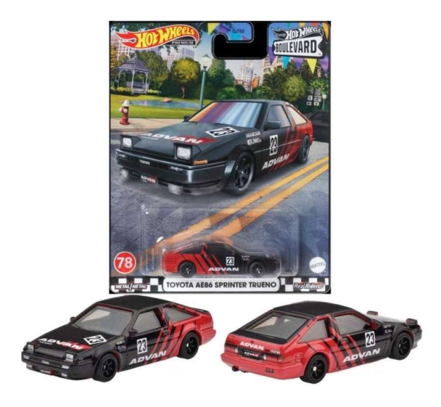 Promo Hotwheels Premium Toyota AE86 Sprinter Trueno Advan Boulevard R ...