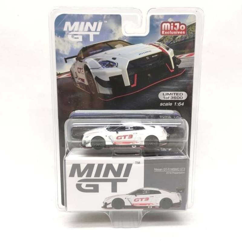 Promo Mini GT MiniGT Nissan GTR R35 Nismo GT3 White 2018 Presentation ...