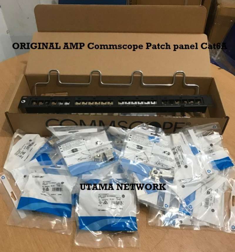 Promo Amp Commscope Patch Panel 24 Port Cat6A Original Diskon 23% di ...