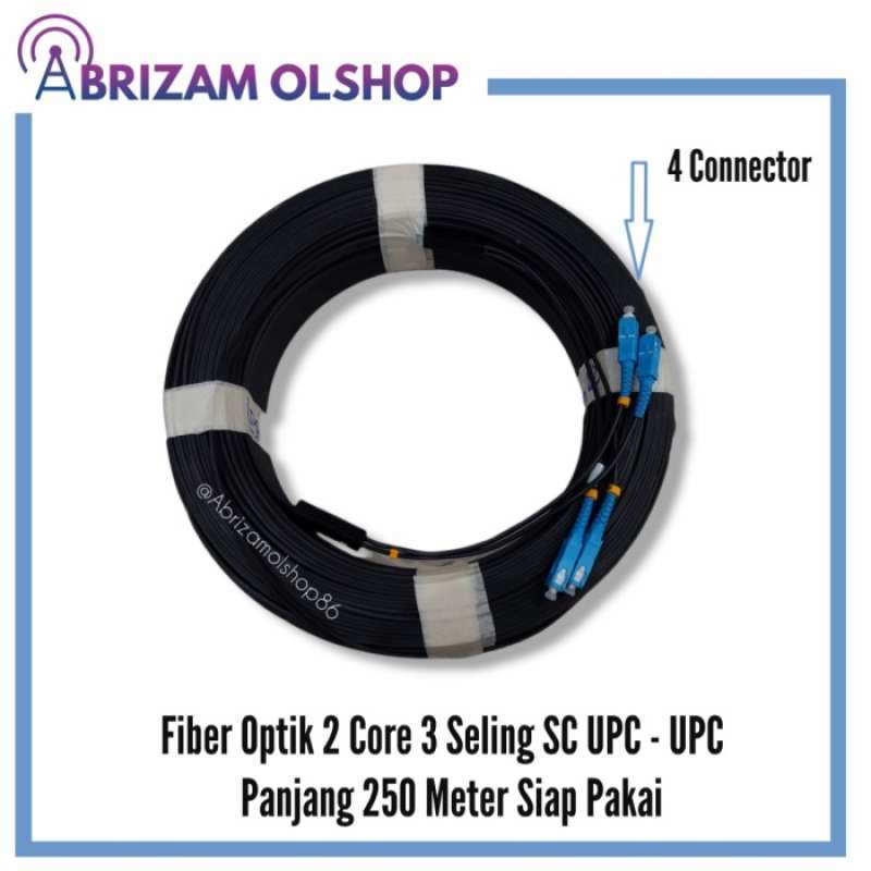 Promo Kabel Fiber Optik 250 Meter Precon 2 Core 3 Seling Sudah Ada ...