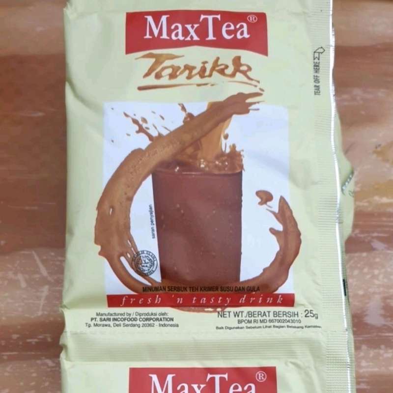 Jual Max Tea Teh Tarik 1 Bag isi 50 pcs di Seller GLOBALNN - Ema Garut ...