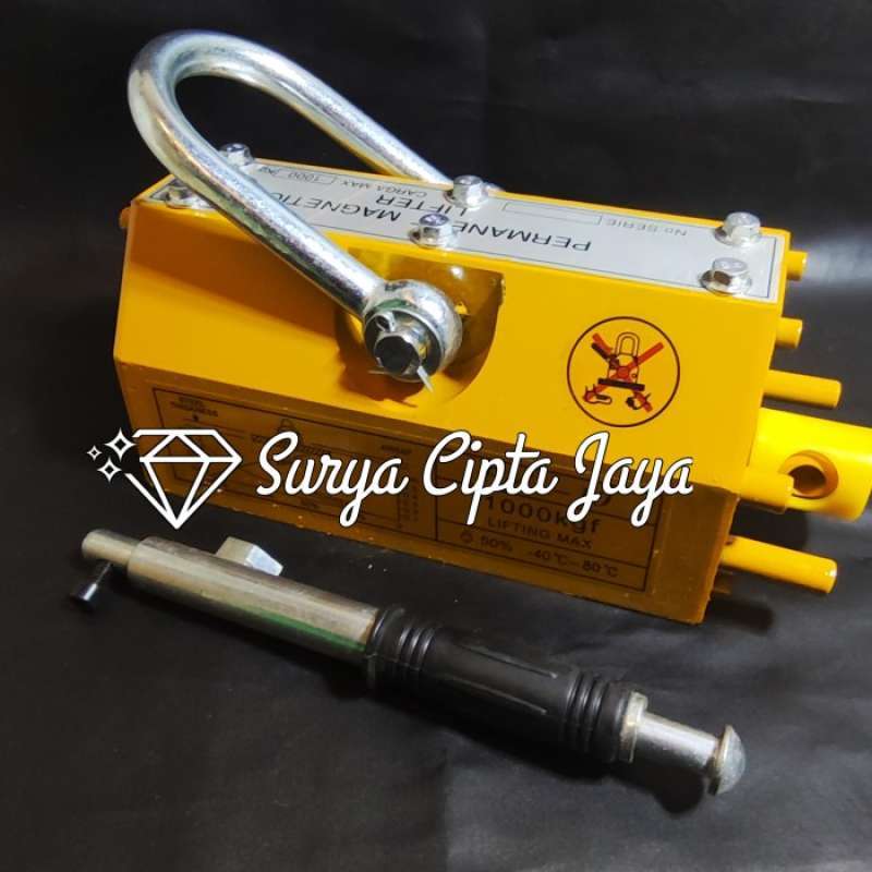 Promo Magnet Permanent lifter 1 ton Alat angkat besi plat magnetic ...