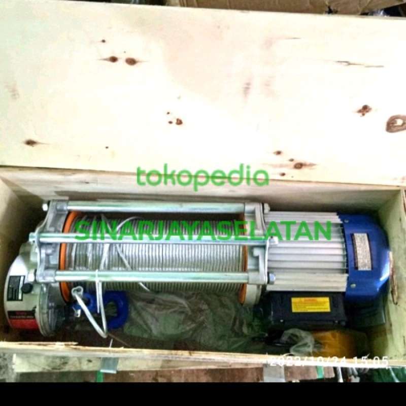 Promo Electric Winch 1 Phase Katrol Electric 1500 Kg 1.5 Ton X 50 Meter Weka Diskon 23% Di ...