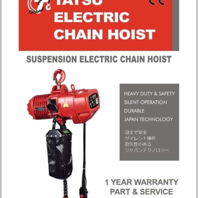 Promo Katrol Listrik/Electric Chain Hoist Tatsu 1 ton 3phase 380V chain ...