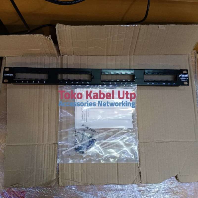 Promo Blank Patch Panel 24 Port Cat.6 Amp Commscope Diskon 23% Di ...