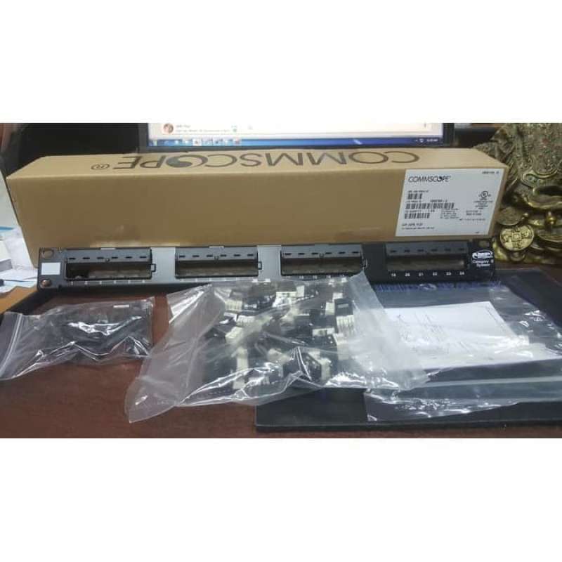 Promo Amp Commscope 1933796-2 Patch Panel 24Port Cat6 Loaded Diskon 23% ...