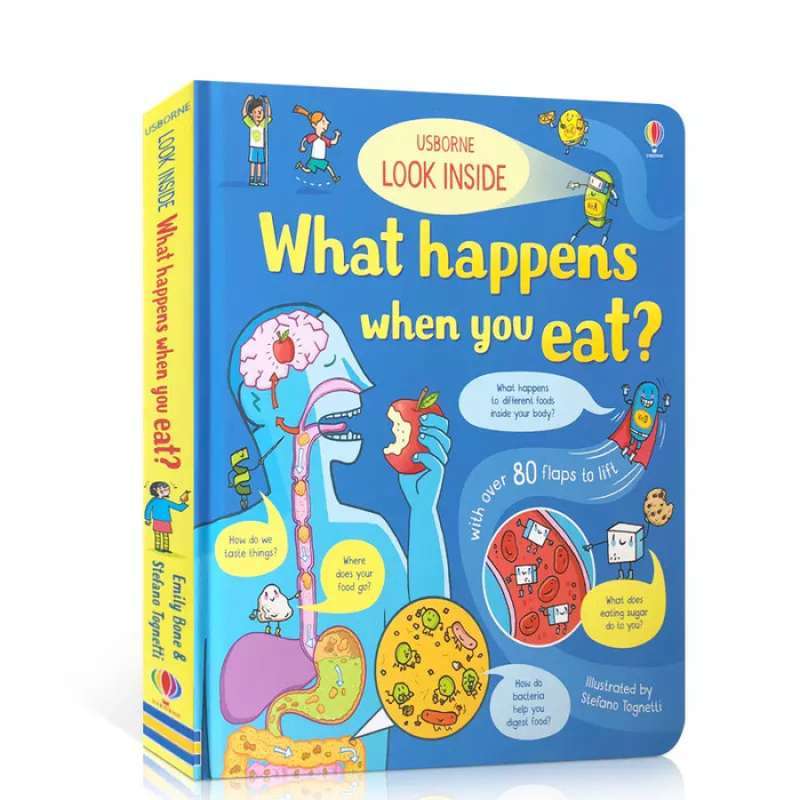 Promo Original Usborne Book Look Inside What Happen When You Eat Diskon ...
