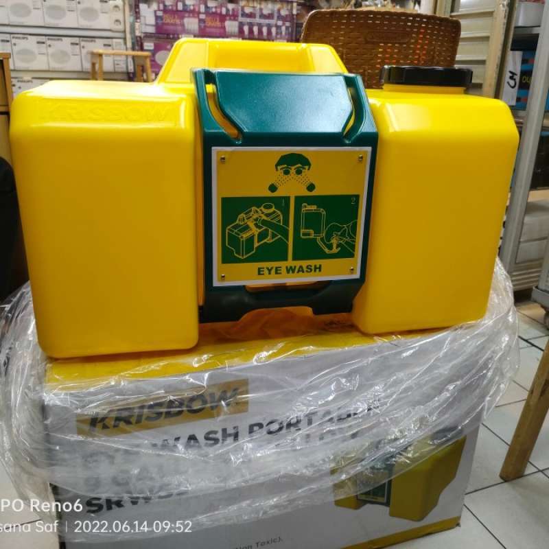 Promo Emergency Eyewash Krisbow 9 Galon / Pencuci Mata Darurat Portable ...