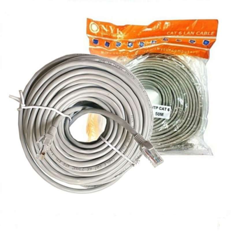 Promo Kabel Lan 50 Meter Cat 6 Nyk / Internet Jaringan Cat6 Utp 50M ...