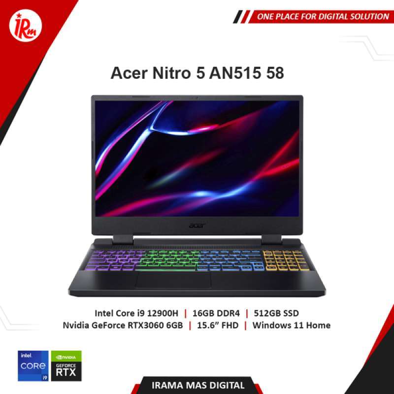 Jual Acer Nitro 5 AN515 58 - Intel Core i9 12900H 16GB 512GB SSD ...