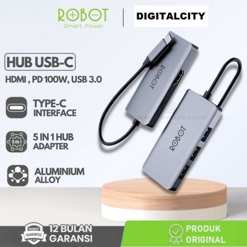 Promo Robot Ht255 5In1 Usb-C Hub Adapter Type C Hub Pd Usb 3.0 Hdmi ... Promo Robot Ht255 5In1 Usb-C Hub Adapter Type C Hub Pd Usb 3.0 Hdmi ...