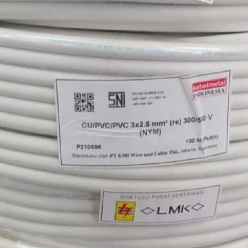 Promo kabel listrik 3x2.5 100 meter 100m Metal 3x2,5 NYM 100meter ...