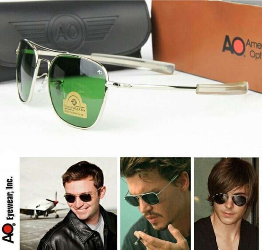 Jual Kacamata Sunglasses American Optical Ao Pilot Skymaster Silver Di ...