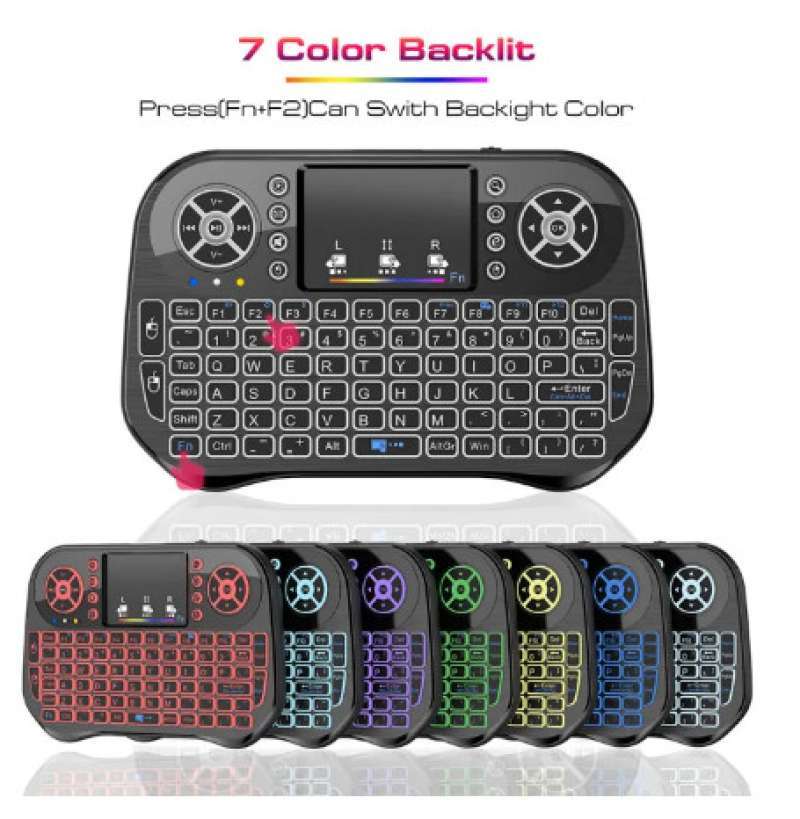 Jual Mini Wireless Keyboard + Touch Pad Backlight di Seller Perma Store ...
