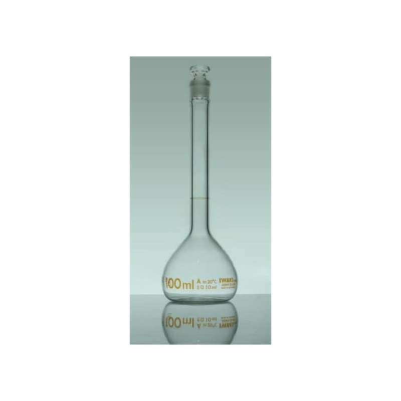 Promo Labu Ukur 50 Ml Iwaki Volumetric Flask Glass Stopper Tutup Kaca Diskon 17% di Seller ...