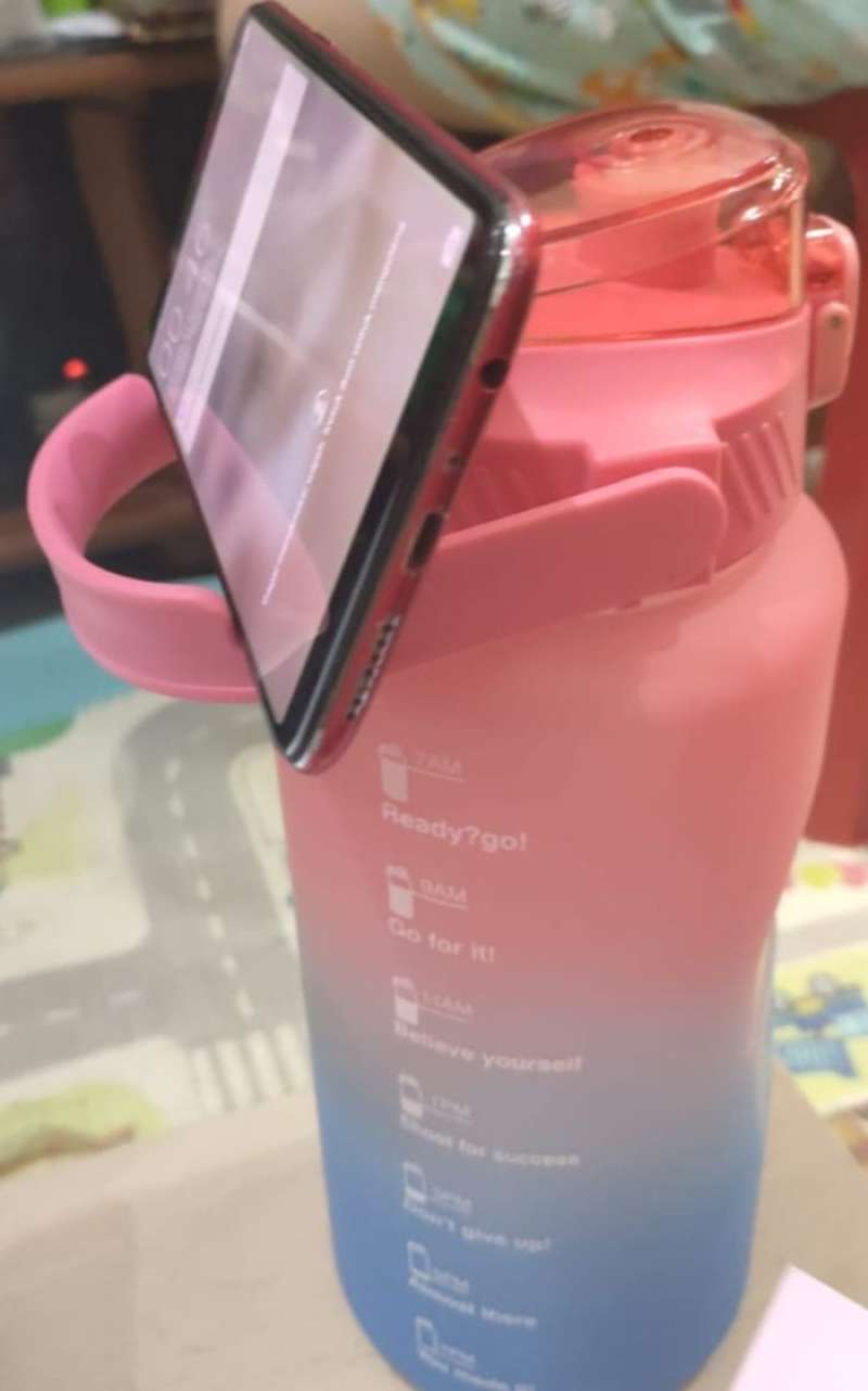 Promo Botol Minum Viral Penanda Waktu 2 Liter Gradasi 2000 Ml Bisa ...
