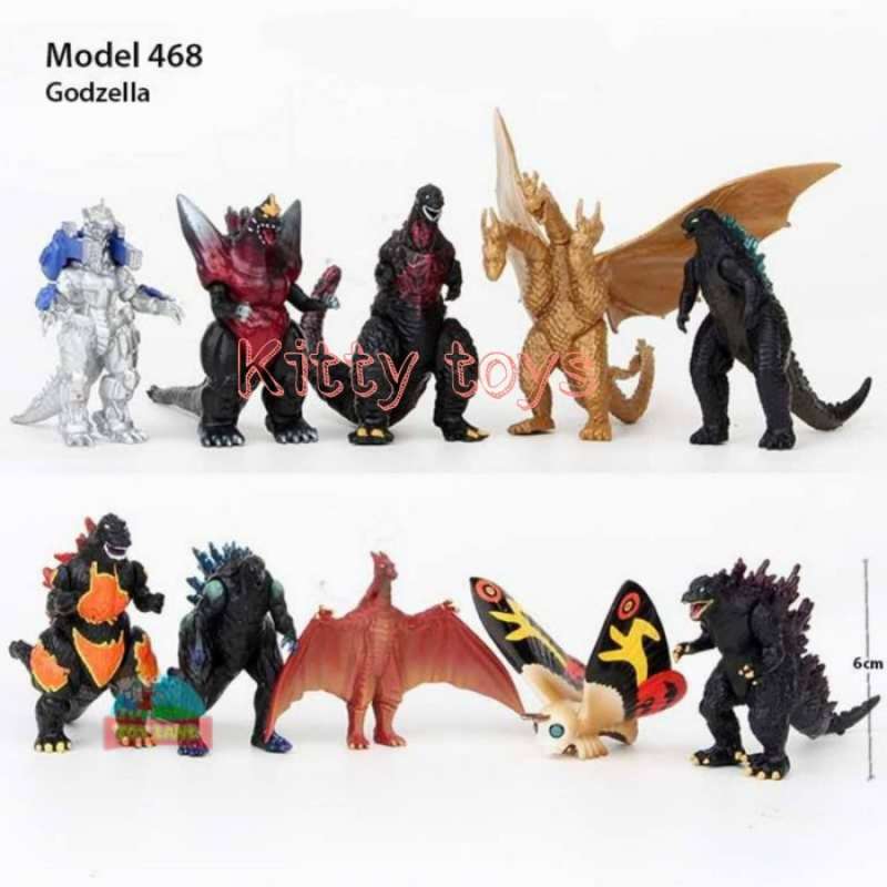 Promo ACTION FIGURE GODZILLA SET ISI 10 PCS Diskon 26% di Seller ...