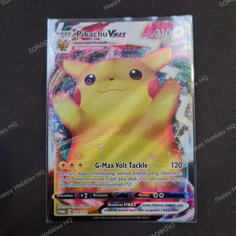 Promo Pikachu VMAX PROMO Alternate Art 054/S-P Kartu Pokemon TCG ...